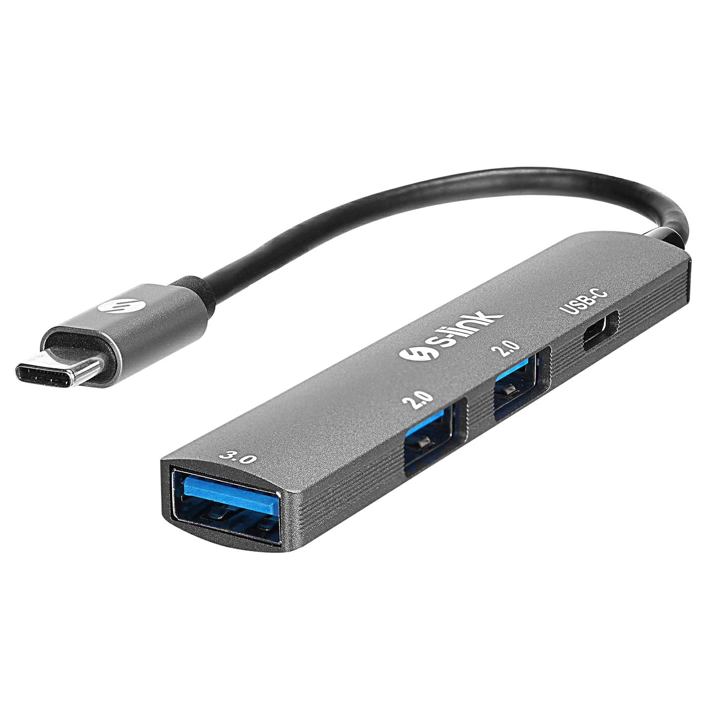 SGM S-link Swapp SWV- USBC023 4 in 1 Gri Metal TypeC to 2*USB2.0 USB 3. ...