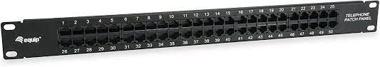 Patch Panel KUWES AISDN50-KD-8 CAT3 UTP ISDN PATCH PANEL 50 PORTS BLACK ...